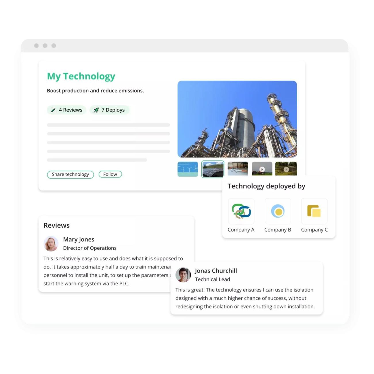 Platform guide for end-users | Technology Catalogue